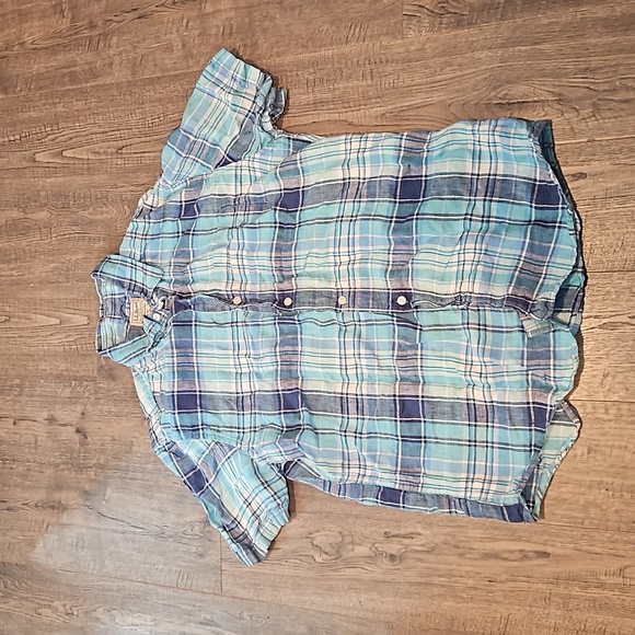 L.L. Bean | Shirts | Ll Bean Medium 0 Linen Slightly Fitted Button Down Shirt | Poshmark